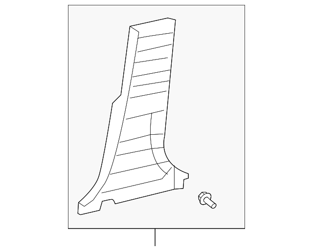 62414-02150-B1 - Lower Center Pillar Trim - 2009-2013 Toyota Corolla ...