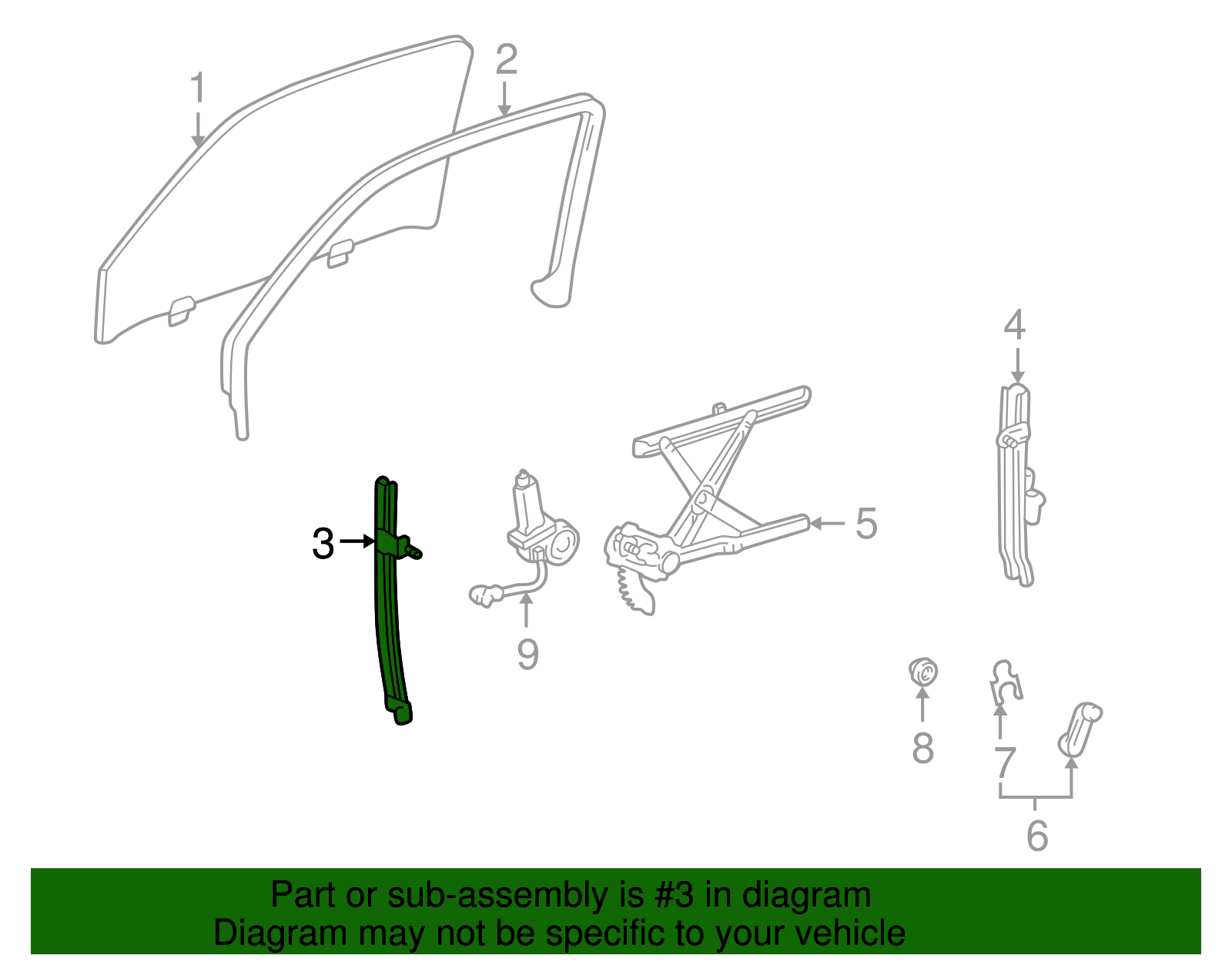 1995-2004 Toyota Tacoma Guide Channel 67402-04010 | Toyota Parts Center