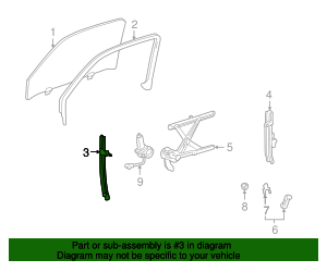 67402-04010 - Guide Channel 1995-2004 Toyota Tacoma | American Toyota Parts