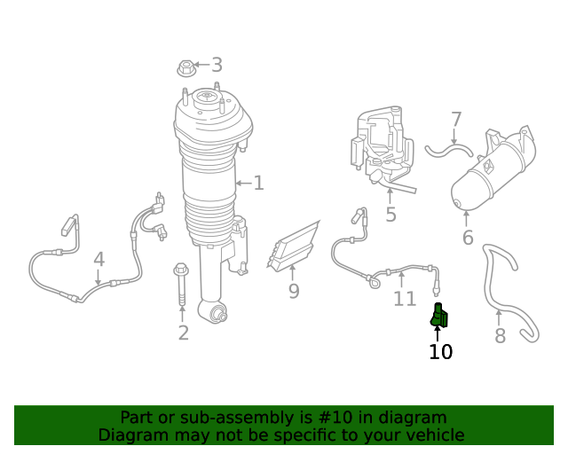 37146861319 - 2016-2024 BMW Lateral Accelerometer Sensor (37-14-6-861 ...