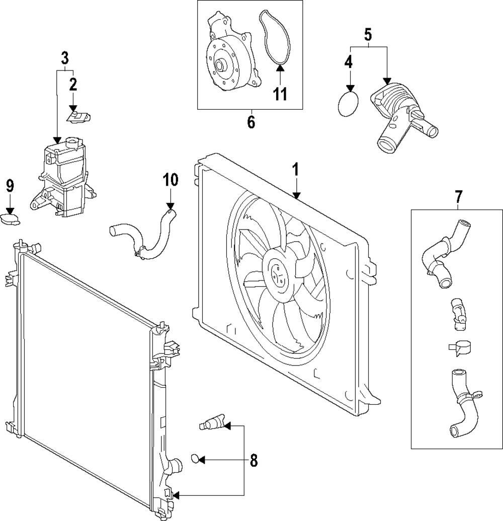 2023-2025 Toyota Radiator 16400-F0190 | Toyota Parts Center