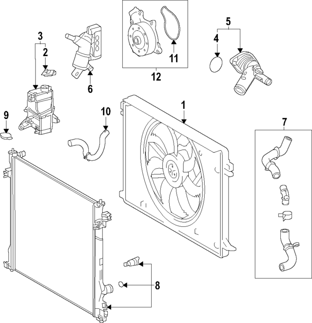 2023-2024 Toyota Radiator 16400-F0190 | Toyota Parts Center