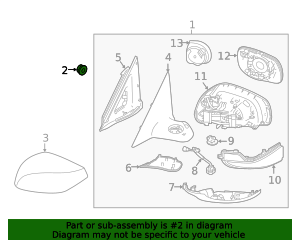 08911-10637 (891110637) - 1993-2020 Infiniti Mirror Assembly Nut ...