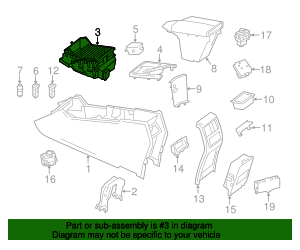 2012-2015 Mercedes-Benz Cup Holder 166-680-11-03-7E94 | MB OEM Parts