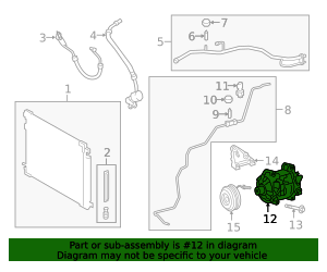 2019-2023 Lexus A/C Compressor 88320-48330 | Lexus Direct parts
