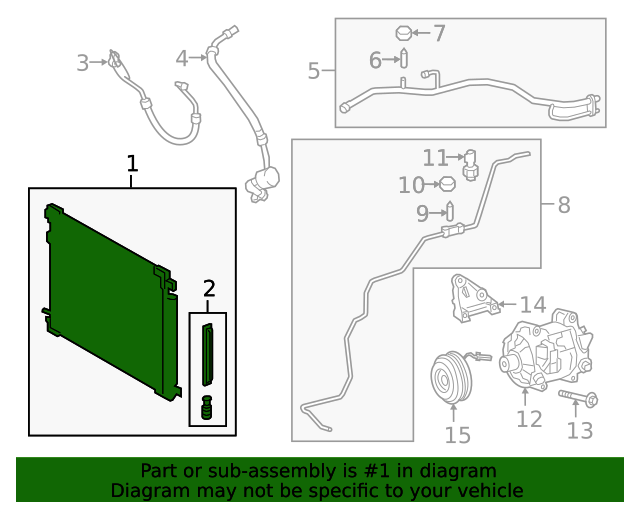 2019-2023 Lexus Condenser Assembly 884A0-06040 | OEM Parts Online