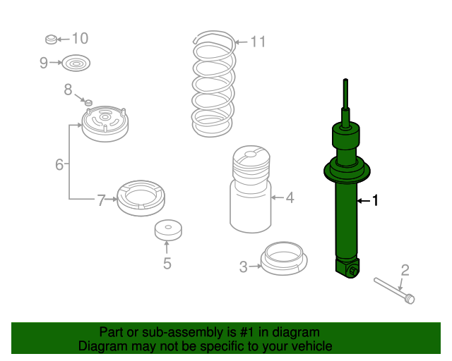 Genuine BMW 33-52-2-283-992 | Shock Absorber | FREE Shipping on Most ...