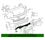 2019-2020 Cadillac XT4 Rear Bumper Valance Panel 84494188 GM ...