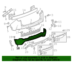 2019-2023 Cadillac XT4 Rear Bumper Lower Fascia 85134043 GM ...