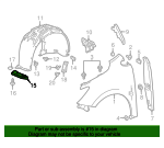 2016-2018 Chevrolet Cruze Deflector - Driver's Side (LH) 23446492 ...