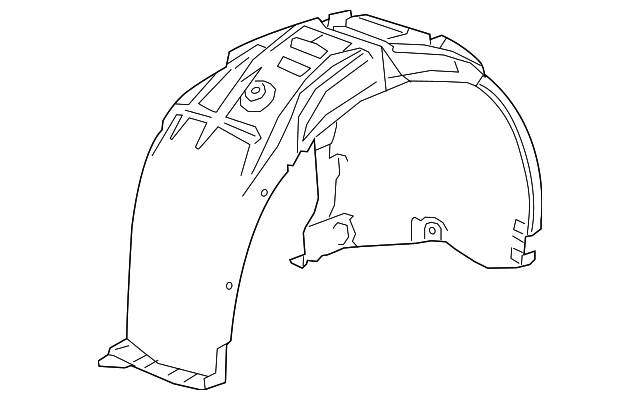 2016-2019 Chevrolet Cruze Front Driver Side Wheelhouse Liner 84156926 ...