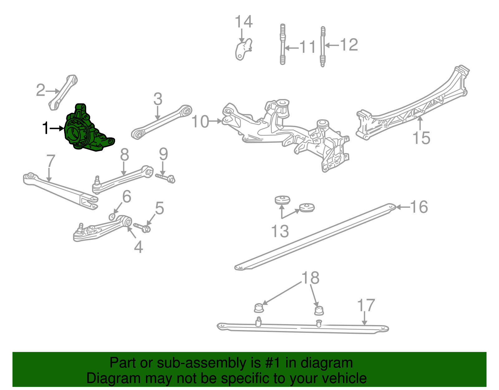 2000-2005 Porsche 911 Suspension Knuckle 996-331-112-06 | Porsche Marin