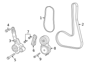 2019-2023 Mopar Belt Tensioner Bolt 6511686aa | TascaParts.com