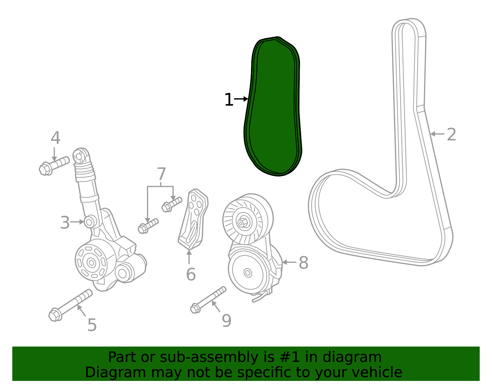1VL061R9AG - Front Outer Seat Belt Right | Mopar Parts Canada