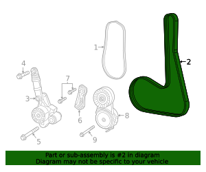 2019-2023 Mopar Serpentine Belt 5281514AA | AutoNationParts.com
