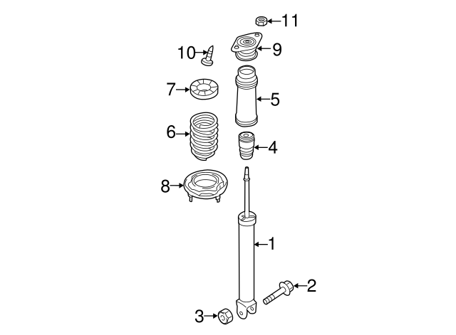 2011-2013 Hyundai Sonata Shock Absorber 55311-4R010 | AutoNationParts.com