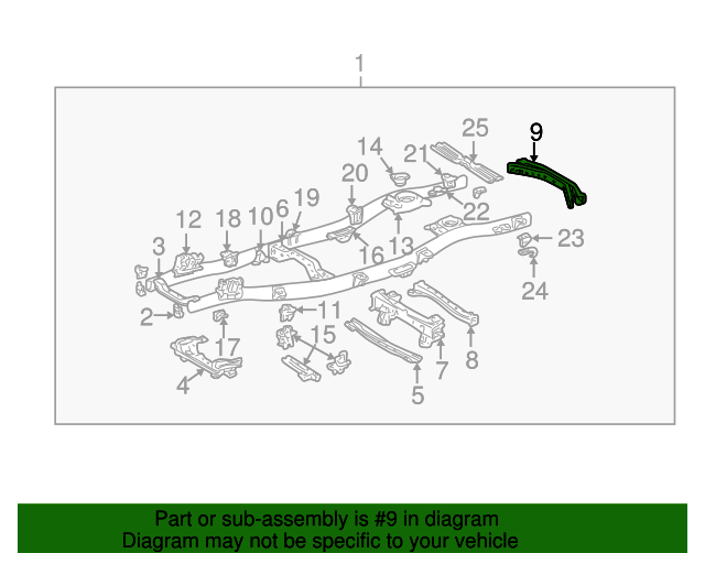 51290-60010 - Cross-Member - 1998-2007 Toyota Land Cruiser | Lithia ...