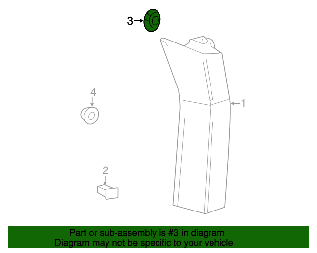 2002-2009 GM Tail Lamp Retainer 11519918 | GMPartsDirect.com