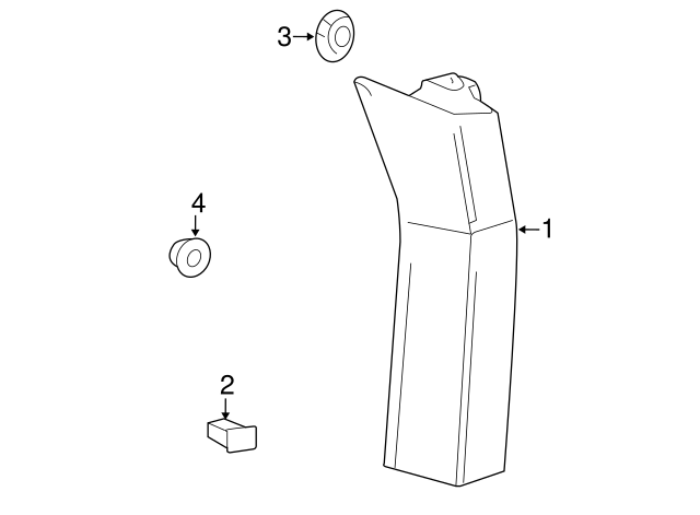 2002-2009 GM Tail Lamp Retainer 11519918 | GMPartsDirect.com