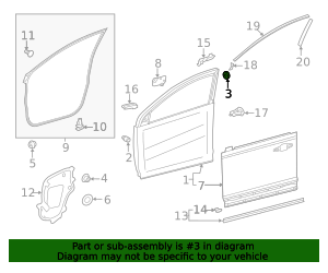 OEM 2013-2024 Toyota Door Shell Hole Plug Part # 90950-01620 | Modern ...
