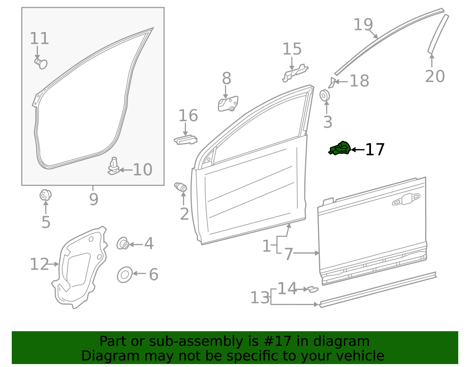 2019-2024 Toyota Rear Seal 68194-0R010 | Retail Performance Auto Parts