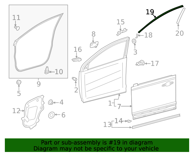 2019-2023 Toyota Black Out Tape 75986-0R010 | Toyota Parts Center