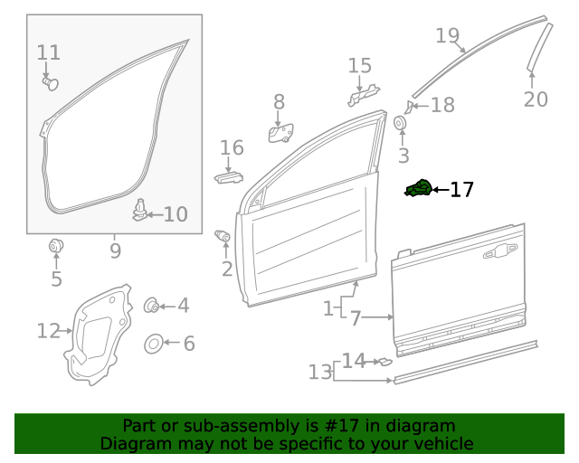 2019-2024 Toyota Rear Seal 68195-0R010 | Toyota Parts Center