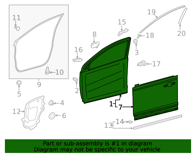 2024 Toyota Door Shell 67001-0R131 | Smithtown Toyota Parts