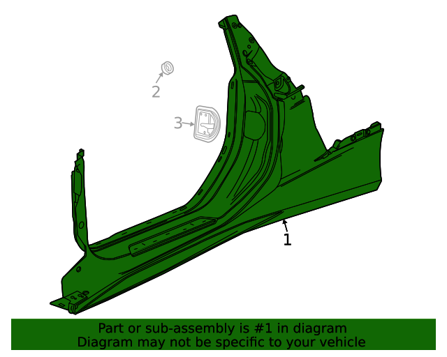 2020-2023 Chevrolet Corvette Body Driver Side Outer Panel 84816210 | GM ...