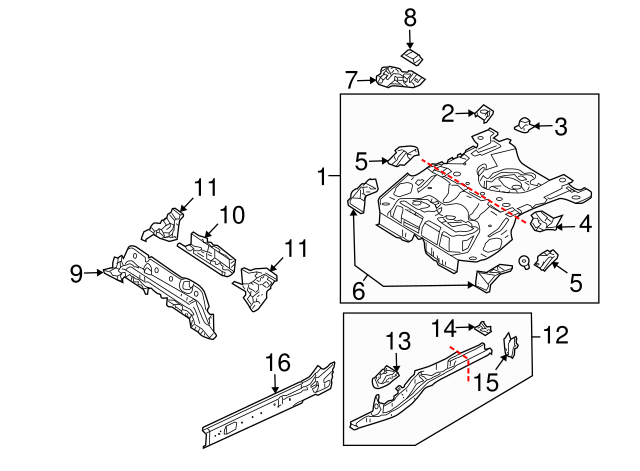BP4K-53-916 - Floor Extension - 2004-2009 Mazda 3 | MazdaSwag