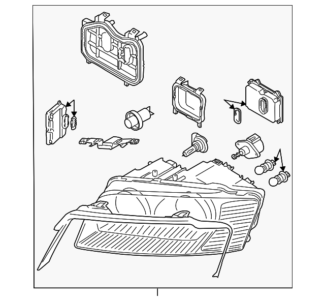2006-2010 Audi Headlamp Assembly 4E0-941-003-BG | Audi USA Parts