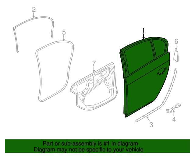 Genuine BMW 41-00-9-631-831 | Door Shell | FREE Shipping on Most Orders ...