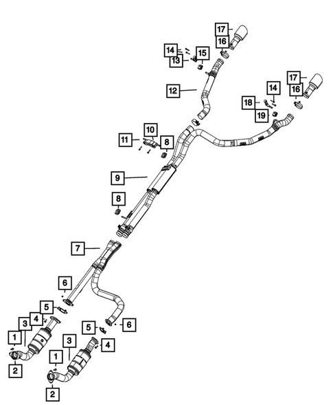Exhaust System for 2021 Ram 1500 | My Mopar Parts