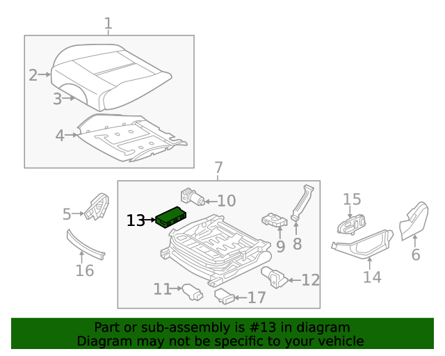 95450-G9640 - Unit Assembly Memory Power Seat 2022-2024 Genesis G70 ...