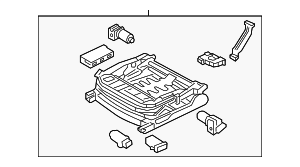 2022 Genesis G70 Seat Adjuster 88500-G9FB0 | QuirkParts