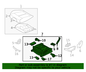 2022 Genesis G70 Seat Adjuster 88500-G9FB0 | QuirkParts