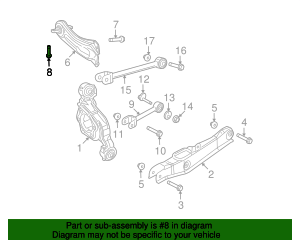 2005-2024 Mopar Trailing Arm Screw 06104462AA | Mopar Parts Canada