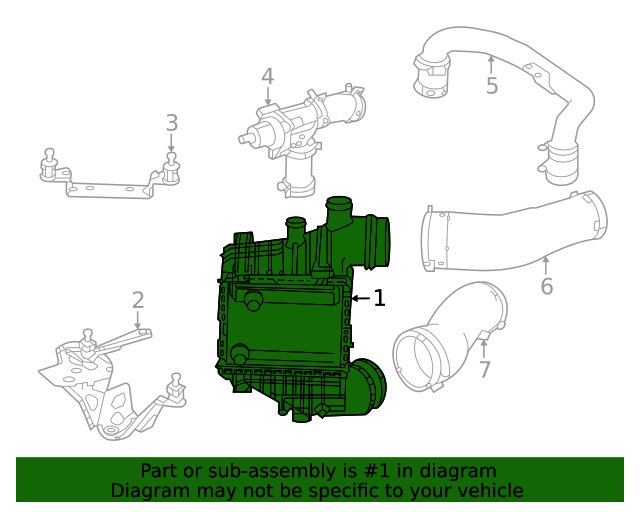 178-090-13-00 - Intercooler 2016-2021 Mercedes-Benz | AutoNationParts.com
