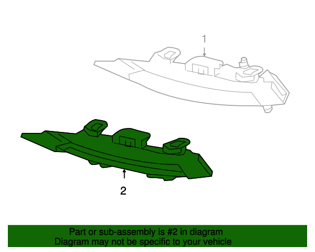221-885-07-74 - Bumper Trim 2010-2013 Mercedes-Benz | AutoNationParts.com