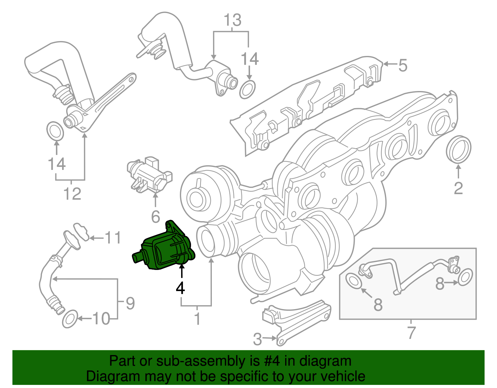 11657638783 - 2012-2018 BMW Turbocharger Wastegate Actuator (11-65-7 ...