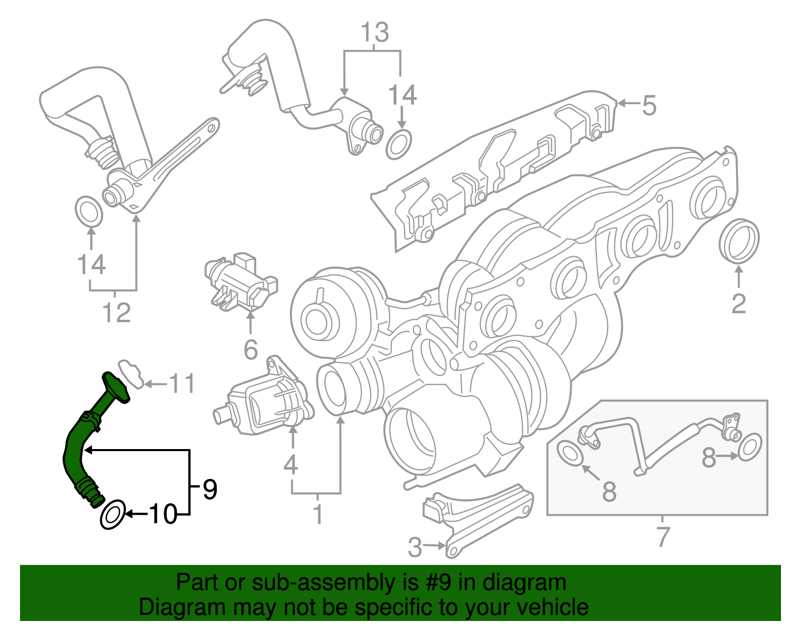 11428626653 - 2012-2018 BMW Oil Outlet Tube (11-42-8-626-653) | BMW of ...