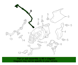 LR072615 - High-Quality Turbocharger Oil Line for 2016-2021 Land Rover ...