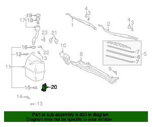 85330-20470 - Windshield Washer Pump 2000-2006 Toyota | AutoNationParts.com