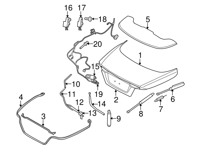 1385262 - Convertible Top Safety Switch 2006-2013 Volvo C70 ...