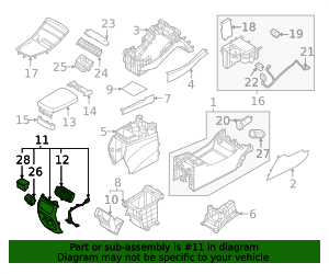 2021-2023 Hyundai Santa Fe Console Panel 84640-S1AD0-NNB | OEM Parts Online