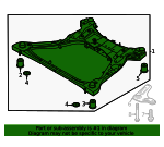62405-R0000 - Engine Cradle 2022 Kia Carnival | Kia.Parts Store