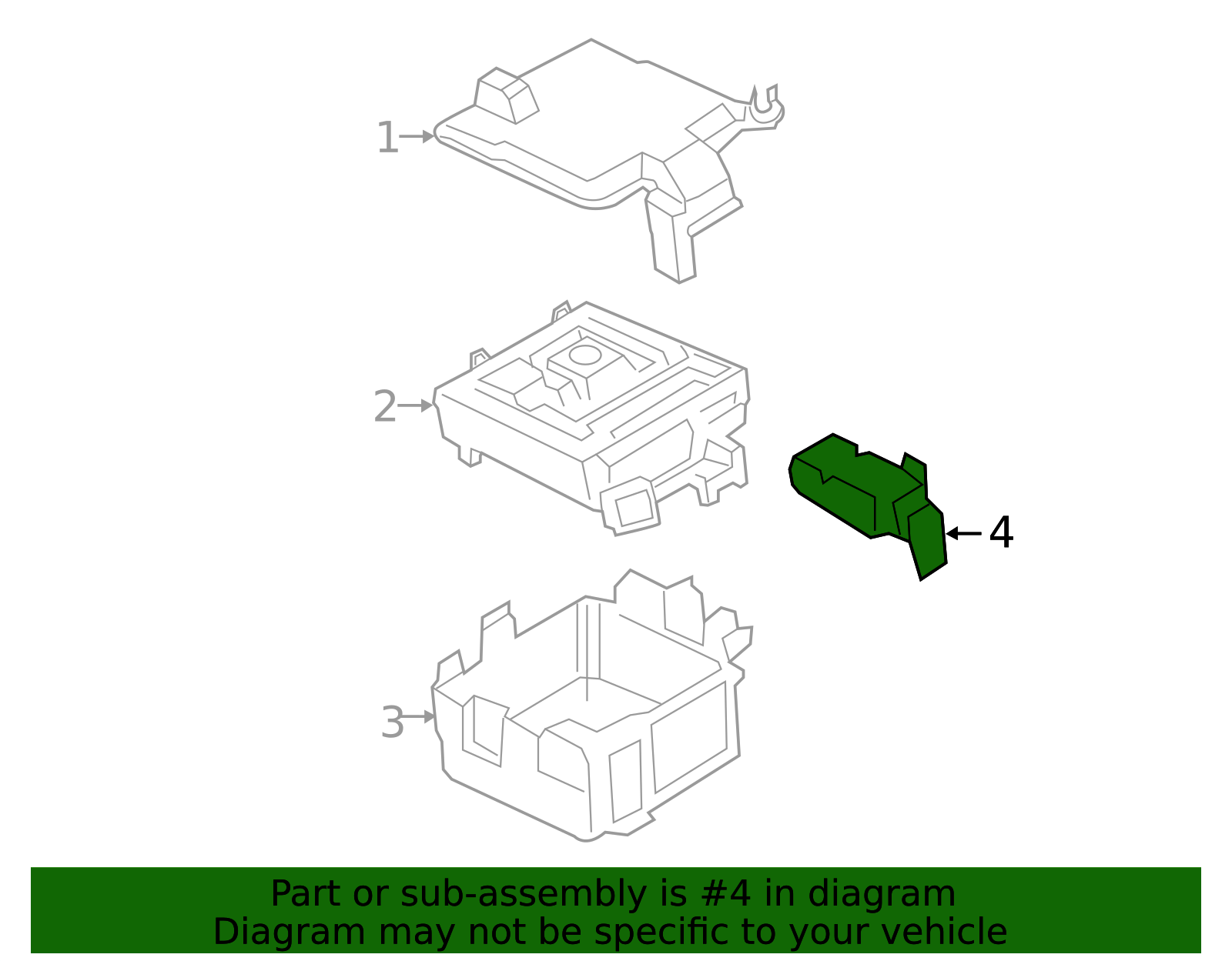 KK3Z-14A003-E - 2020-2024 Ford - Fuse Box Cover | My Ford Parts