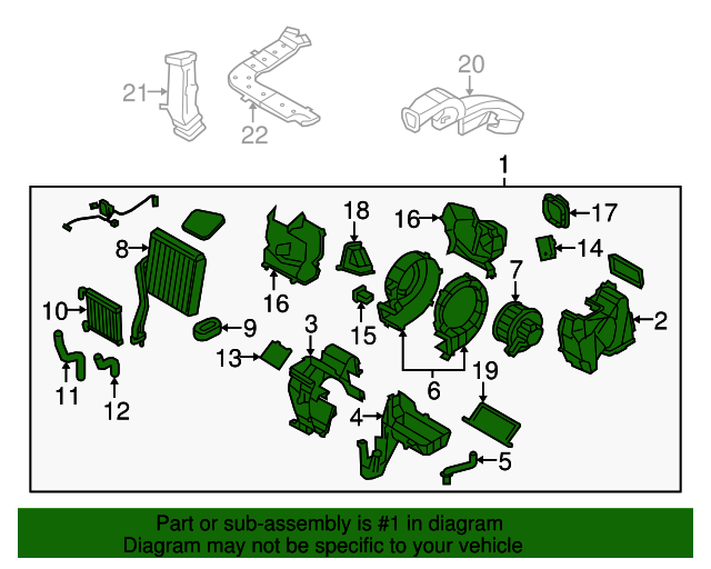 97900-2J000 - AC & Heater Assembly 2009 Kia Borrego | Kia.Parts Store
