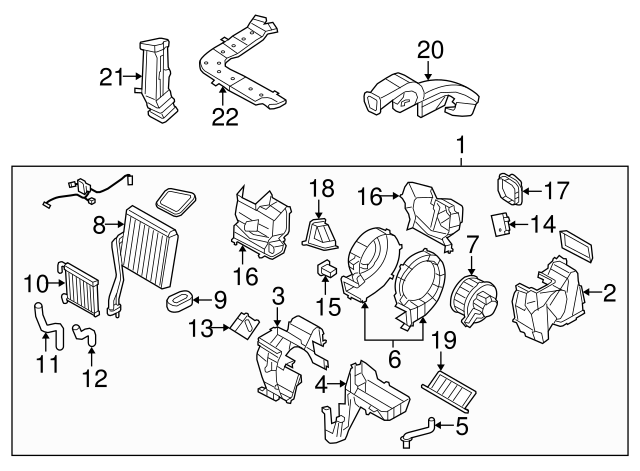 2009 Kia Borrego HVAC Air Inlet Door Actuator 97941-2J000 | TascaParts.com