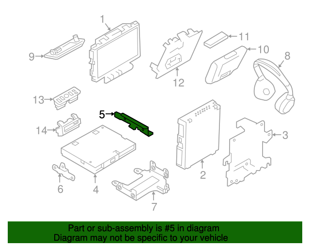 Genuine OEM Control Module Bracket Part# LR033524 Fits 2013 Land Rover ...